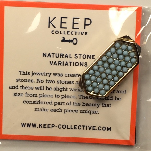 KEEP Collective | Jewelry | Keep Collective Geo Bar Turquoise | Poshmark